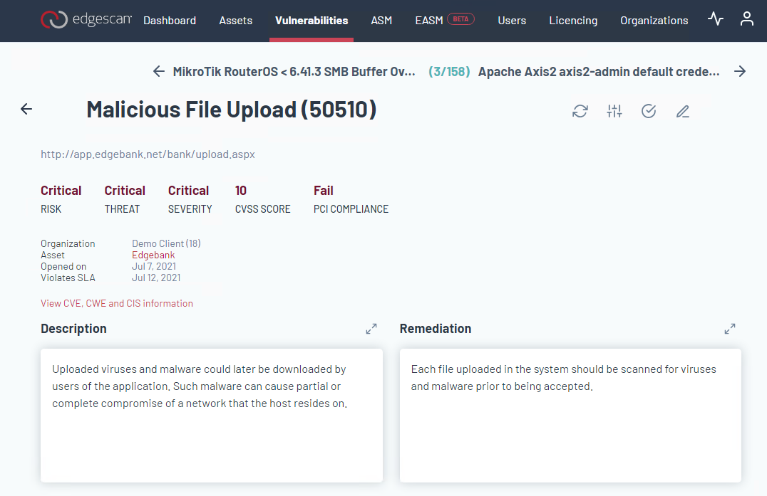 How do you get started with the Edgescan platform?
